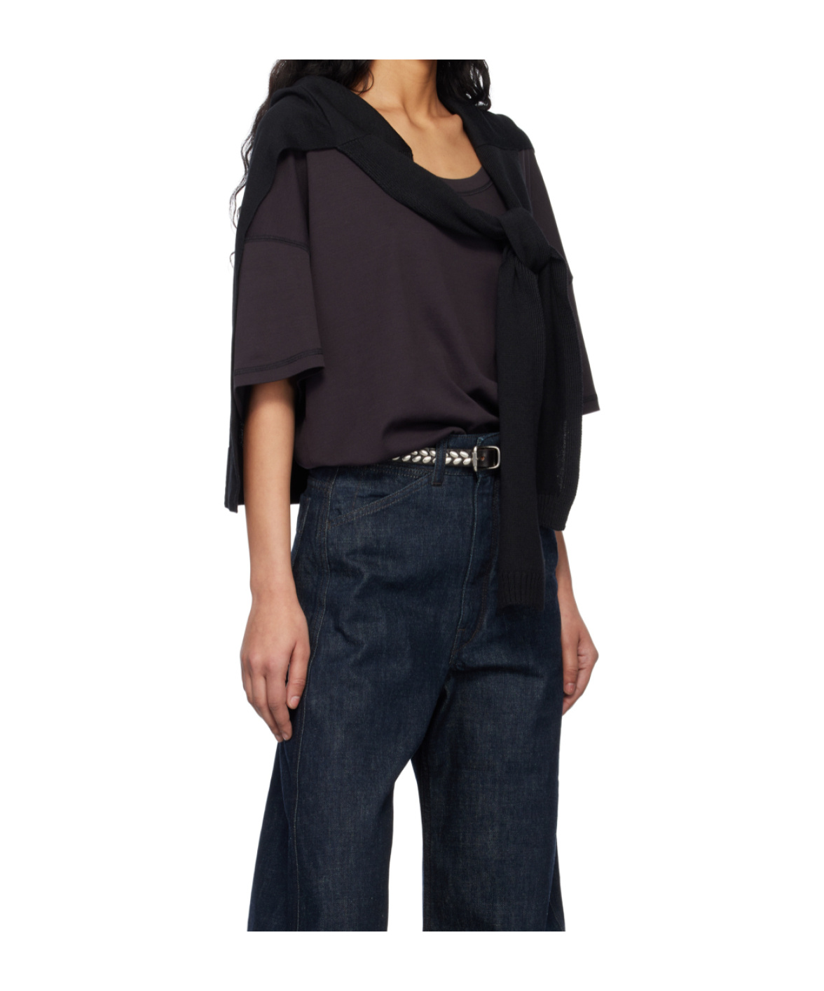 LEMAIRE Lemaire Short-Sleeved Scoop Neck T-Shirt